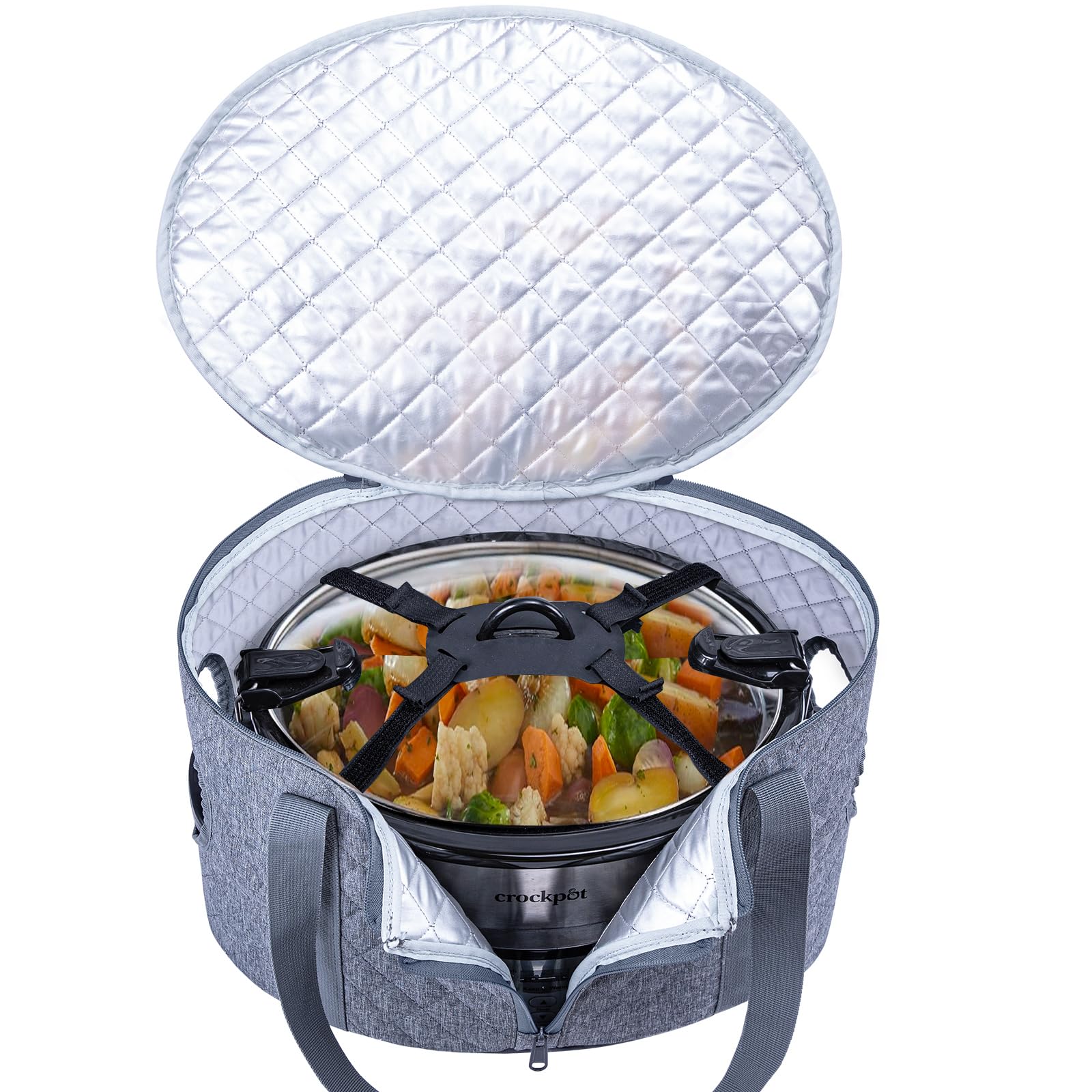Amazon.com: BAGSPRITE Slow Cooker Carrying Case Compatible with 6-8 ...