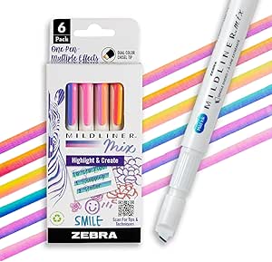 Amazon.com: Zebra Pen Mildliner Mix Juego de marcadores resaltadores de ...