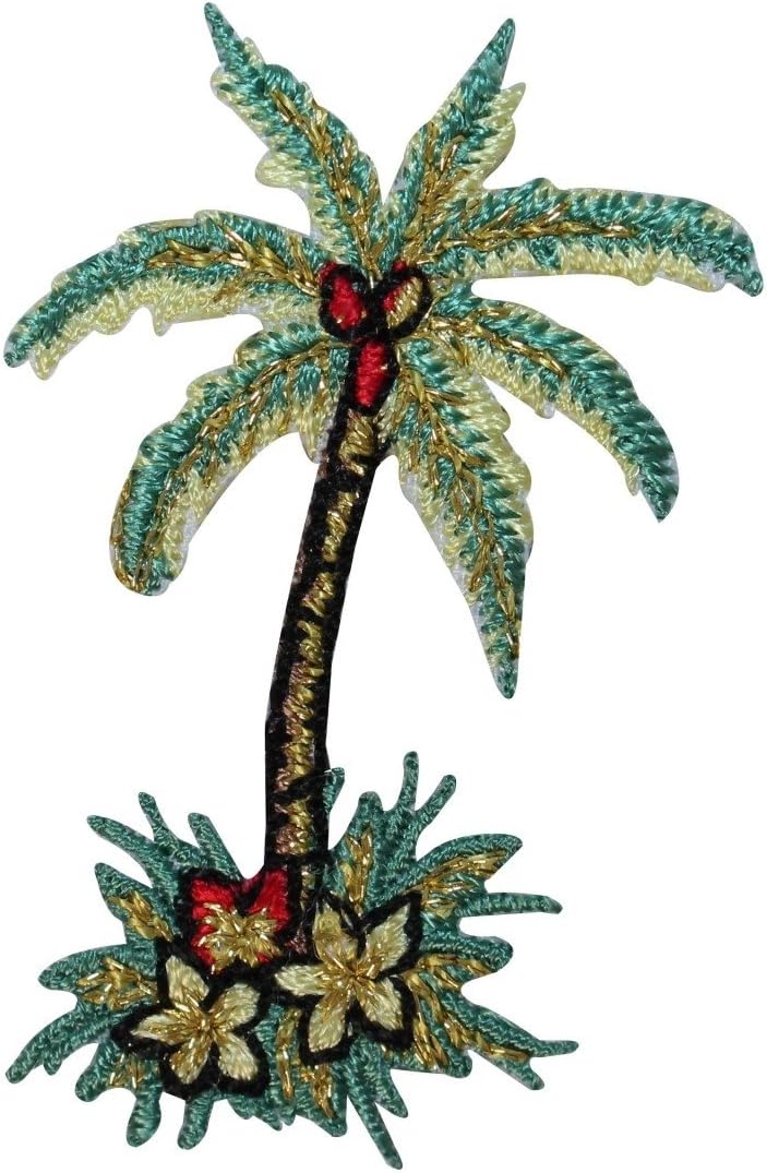 Amazon.com: ID 1729 Tropical Palm Tree Patch Beach Scene Coconut ...