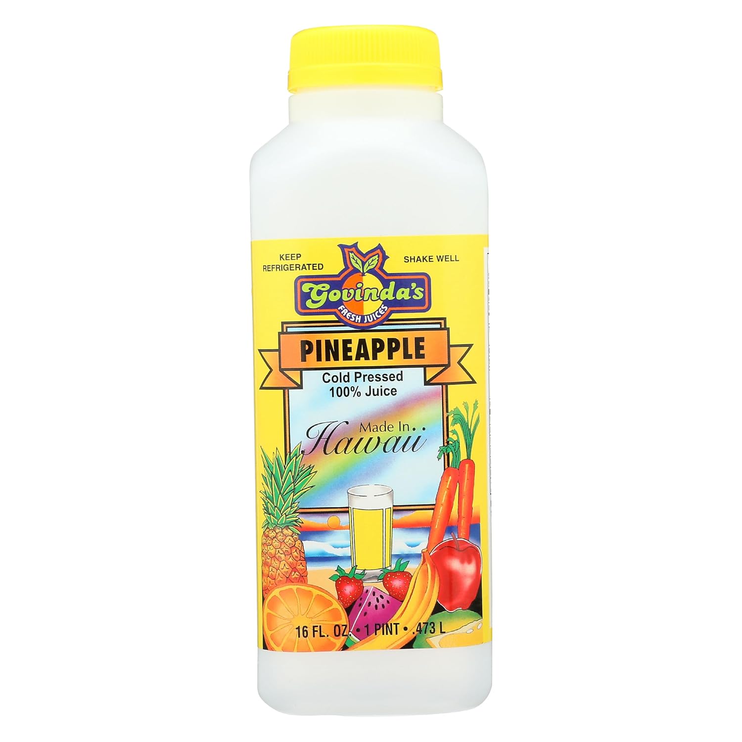Amazon.com : GOVINDAS Pineapple Juice, 16 FZ : Grocery & Gourmet Food