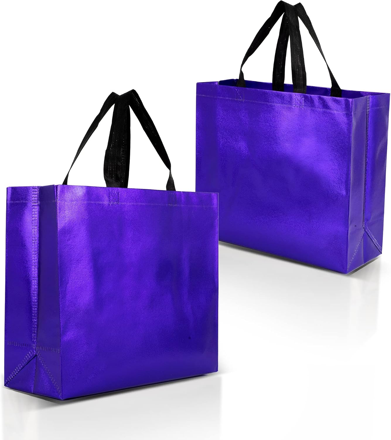 Amazon.com: Nush Nush Purple Gift Bags Large Size – Set of 12 Shiny ...