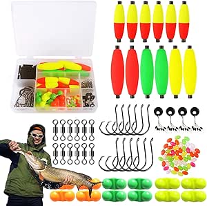 Amazon.com : Visulong Catfish Fishing Set, 6/0 8/0 Catfish Rig Making ...