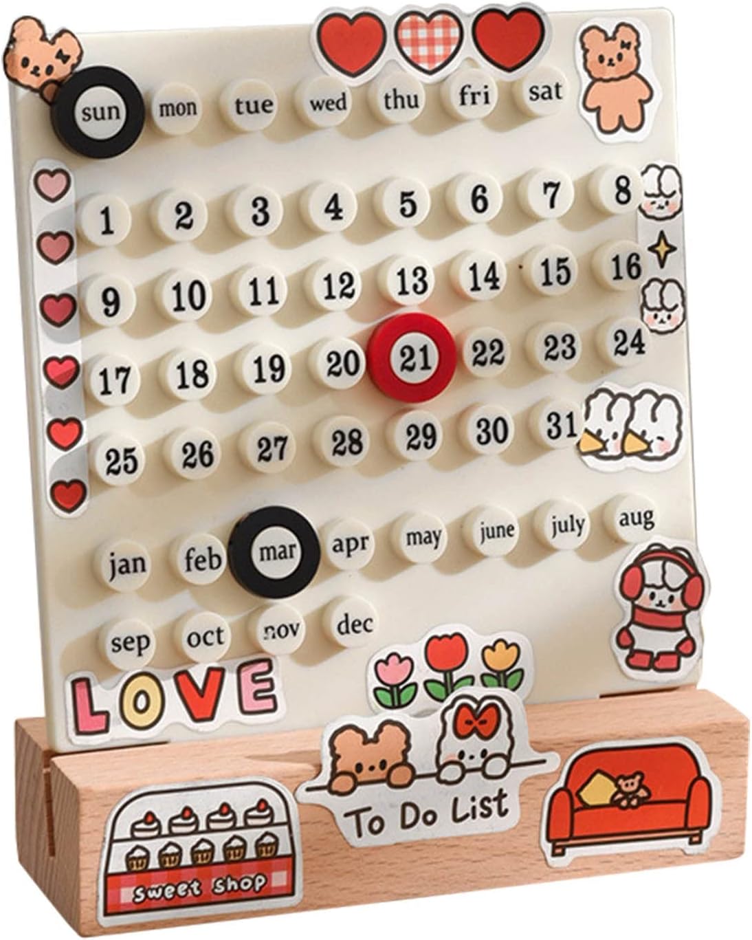 Amazon.com: Desk Calendar, Desk Decorations for Office, Desk ...