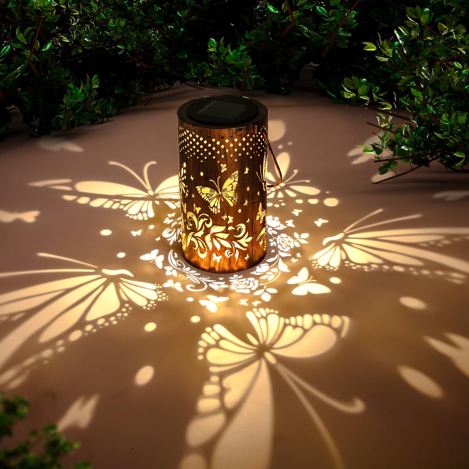 Butterfly Solar Lanterns for The Garden Solar Lights Outdoor Waterproof ...