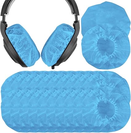 Geekria 100 Pairs Large Non-Woven Fabric Disposable Headphone Covers ...