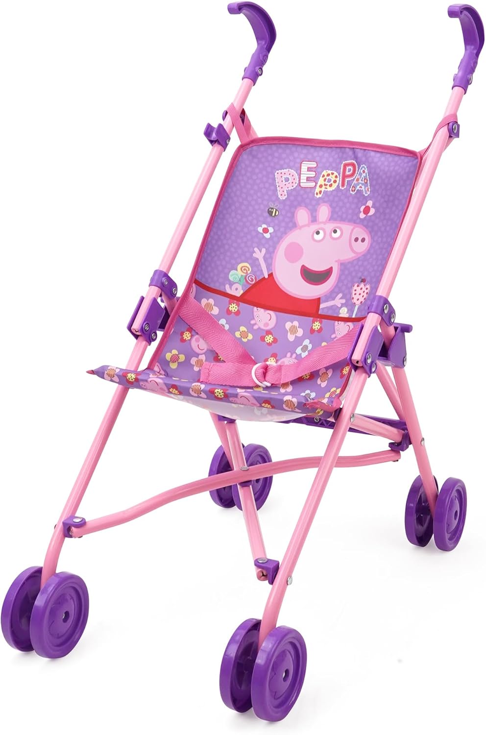 Amazon.com: Peppa Pig: Doll Umbrella Stroller - Purple, Pink, Flowers ...