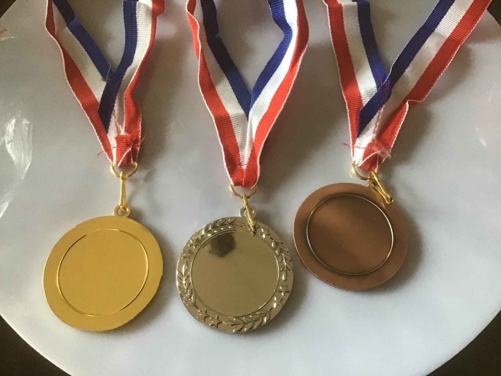$7/mo - Finance Junkin 24 Pcs Blank Award Medals with Neck Ribbons Make ...