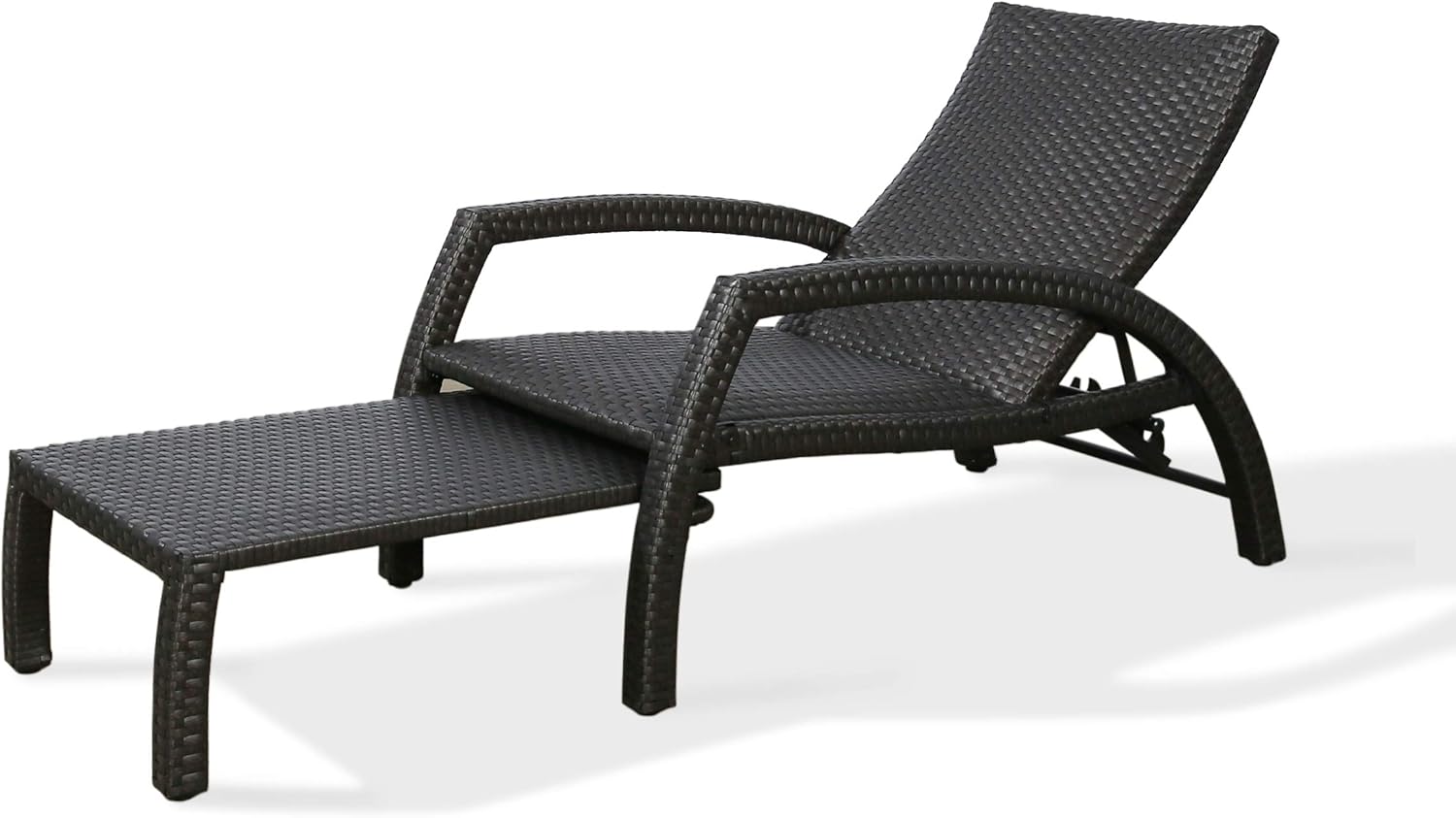 Amazon.com : Iwicker Patio Wicker Convertible Adjustable Chaise Lounges ...