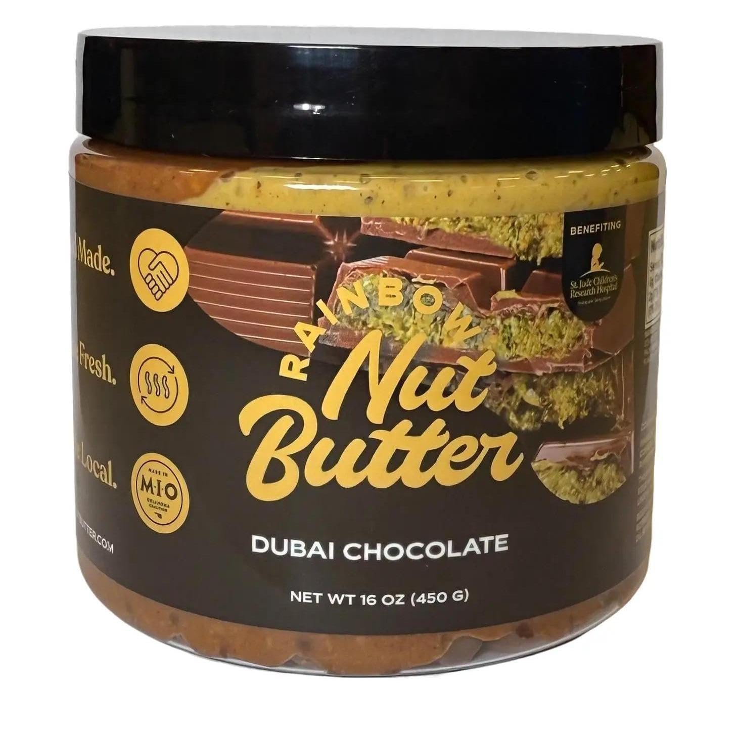 Amazon.com : Rainbow Nut Butter Milk Chocolate Dubai Pistachio Nut ...
