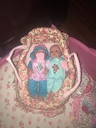 Amazon.com: Rakki Dolli Doll Carry Cot Set, Sweet Dreams Soft Bassinet ...