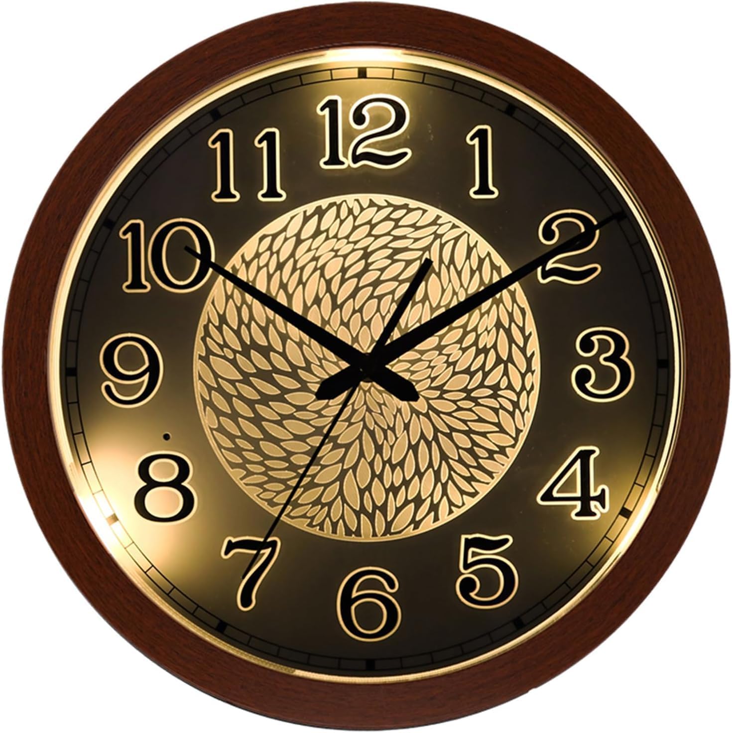 Amazon.com: LOMANDA Night Light Wall Clock, 13 Inch Wall Clocks Lighted ...
