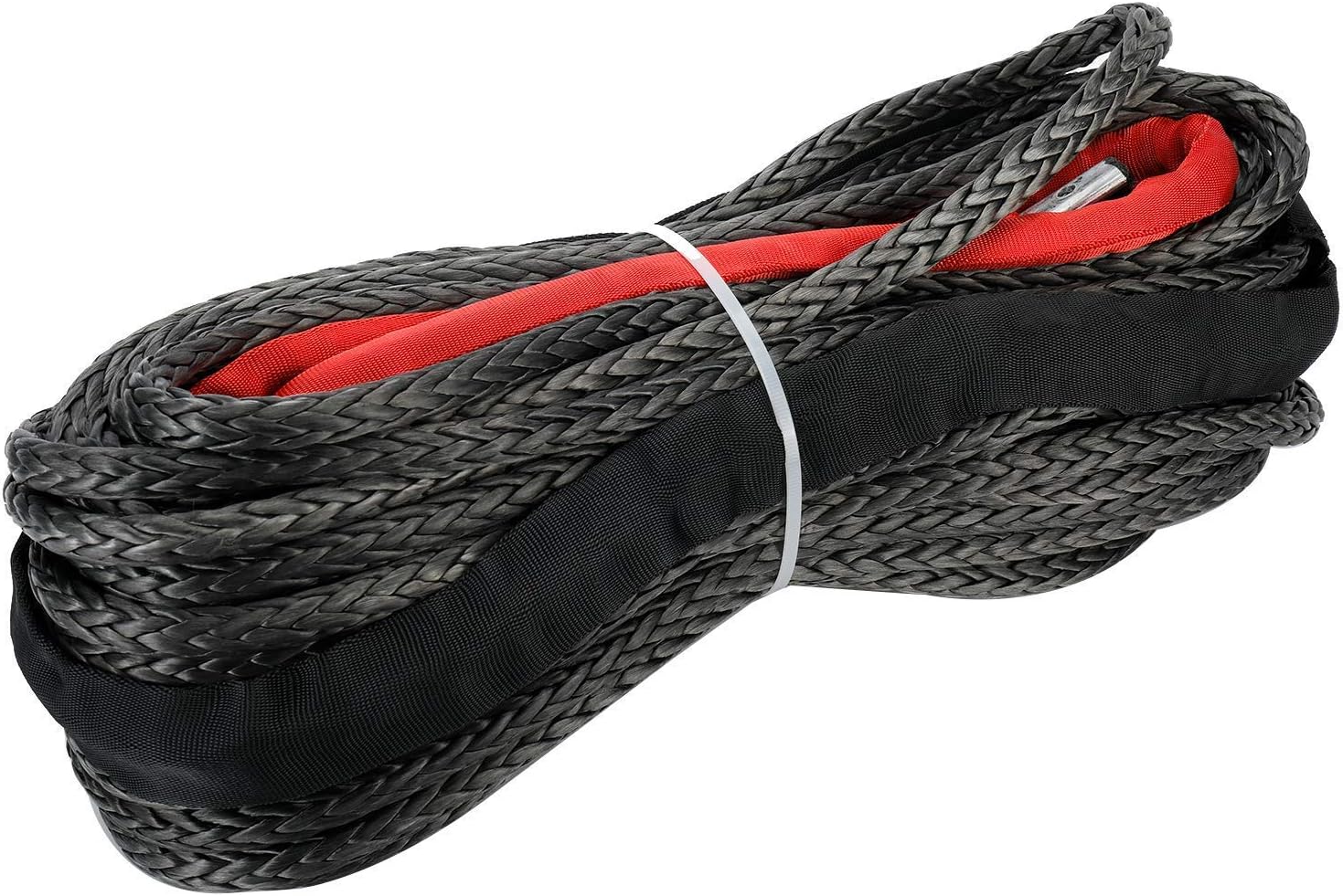 Amazon.com: LuckyHigh 95ft x 3/8" Synthetic Winch Rope 20500LBs Winch ...
