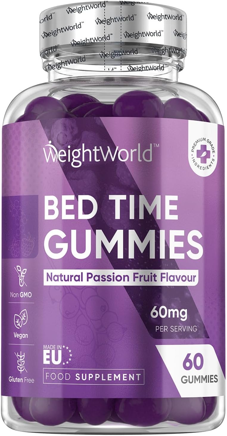 WeightWorld Bedtime Gummies 60mg - Lemon Balm, L-Theanine, Lavender ...