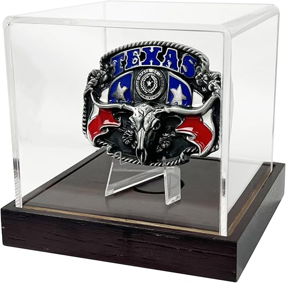 Amazon.com: Belt Buckle Display Case - 4"x4"x3.5" Clear Acrylic Box ...