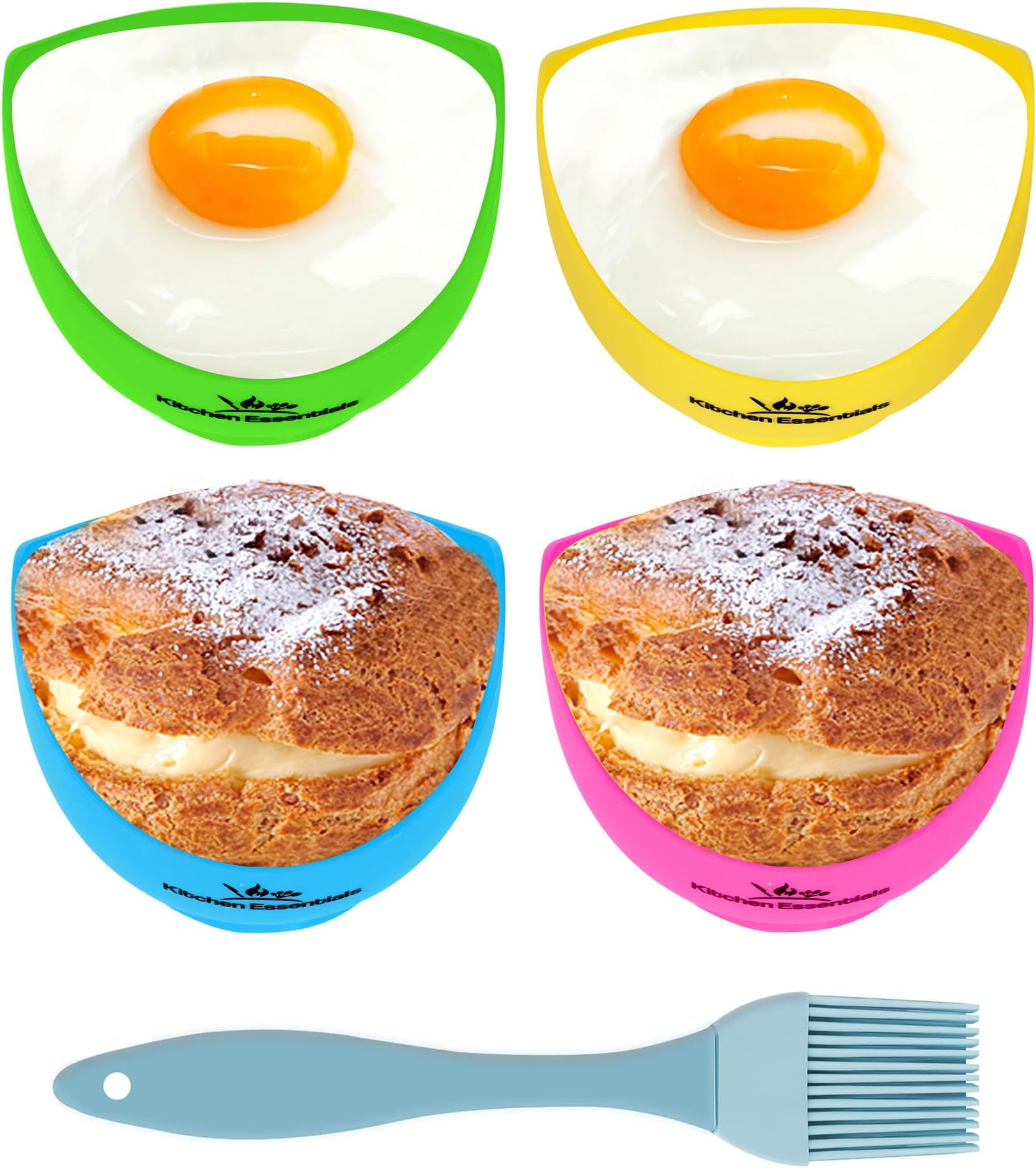 Poachies Egg Poaching x 3-60 Bags, Fabric, 17x13.5x1.5 cm : Amazon.co ...