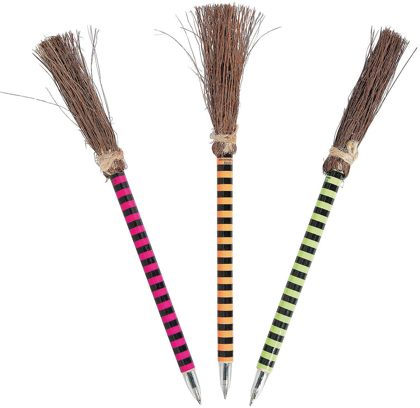 Amazon.com: Fun Express Colorful Witch Broom Pens - Set of 12 ...