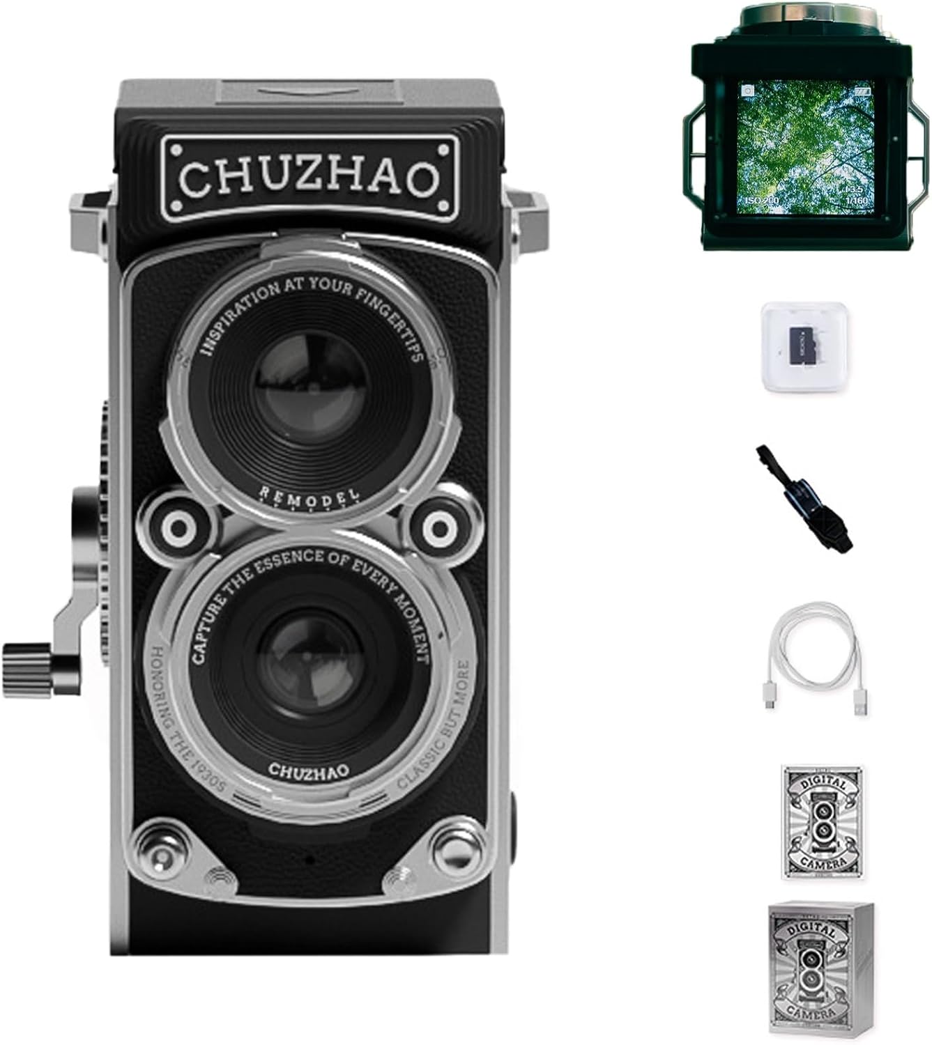 Amazon.com: ivebed CHUZHAO Retro Mini Digital Camera - 4K Autofocus ...
