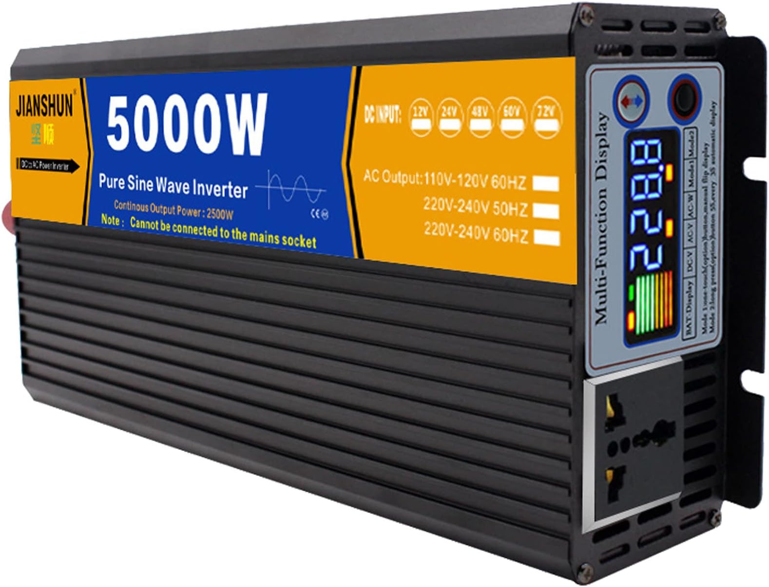 Amazon.com: 3000W 4000W 5000W 6000W 8000W Pure Sine Wave Inverter Dc ...