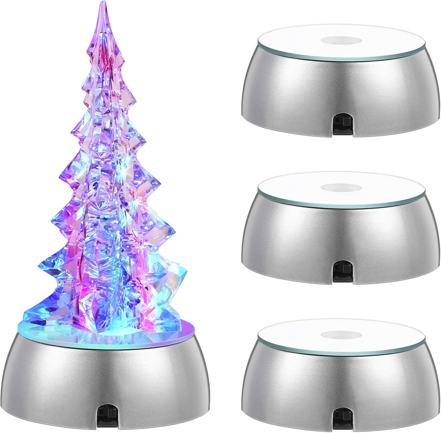 Amazon.com: OSALADI 4 Pcs Led Display Bases Light Base for Crystals Led ...