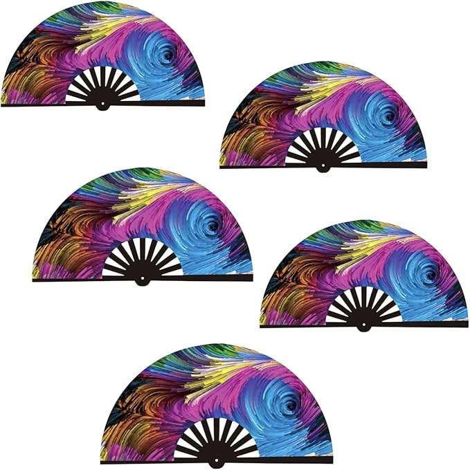 Amazon.com: podafu 11” Large Folding Popping Hand Fan，Clacker Fans for ...