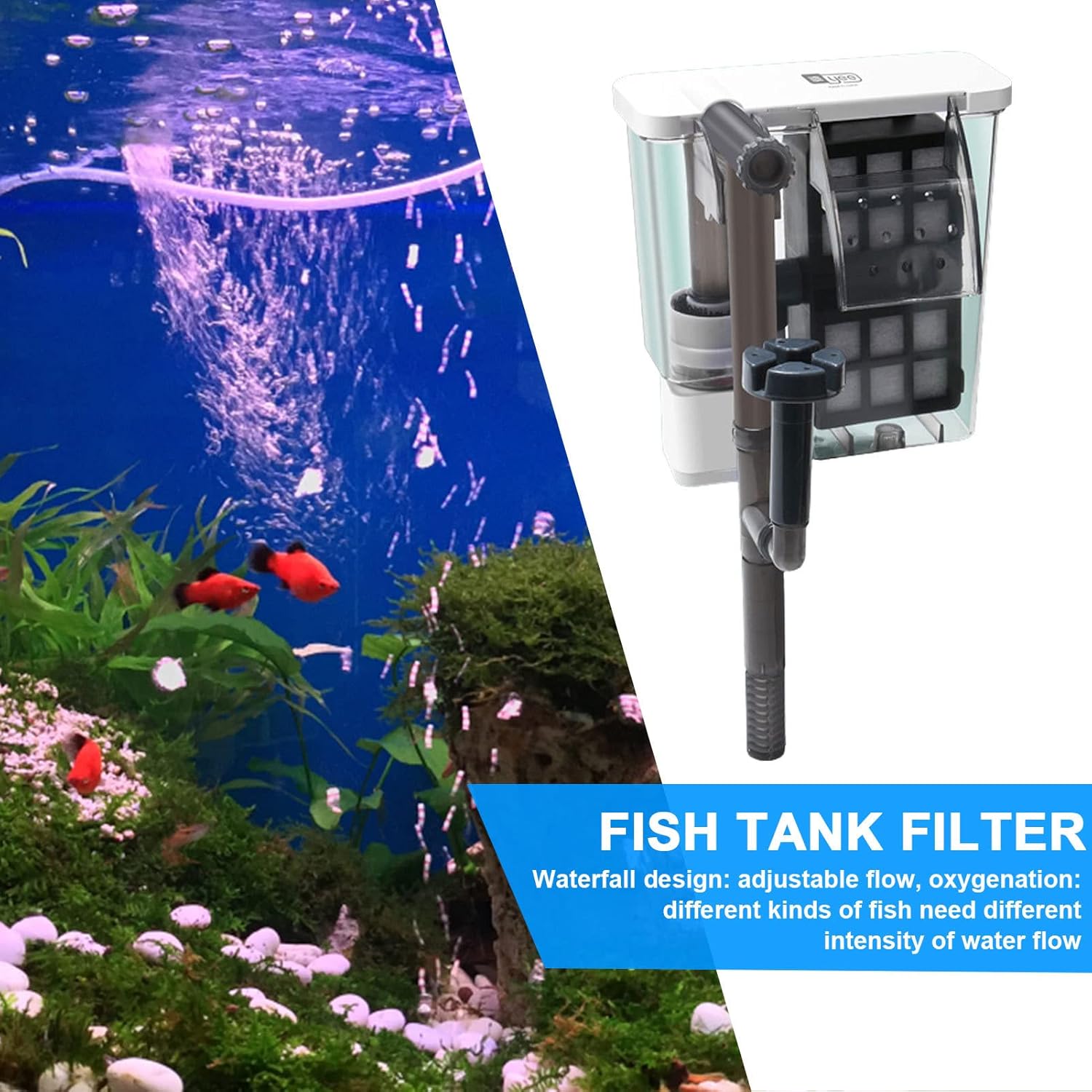 Xuyuan Fish Tank Filter – Noiseless Small Fish Tank Filter with ...