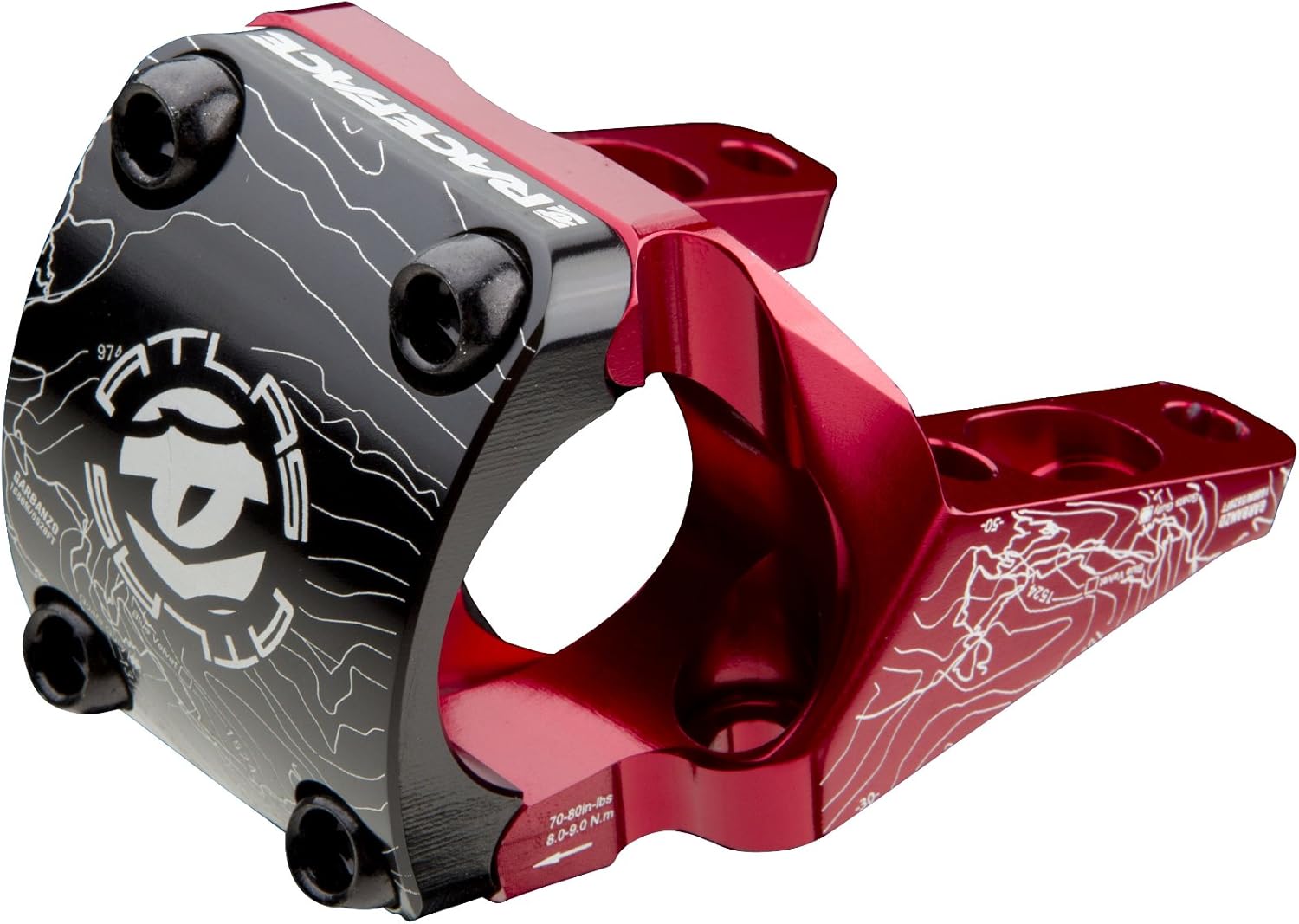 Amazon.com : RaceFace Atlas Direct Mount Mountain Bike Stem (Red, 31.8 ...