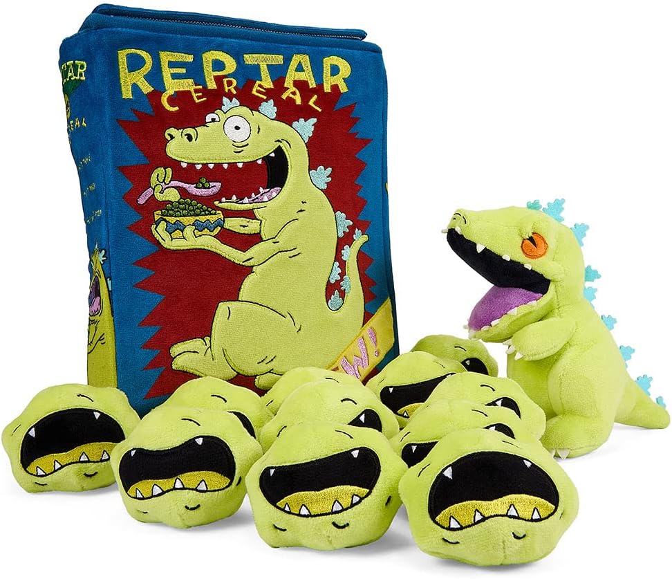Amazon.com: Kidrobot Rugrats Reptar Cereal Box 10 Inch Interactive ...