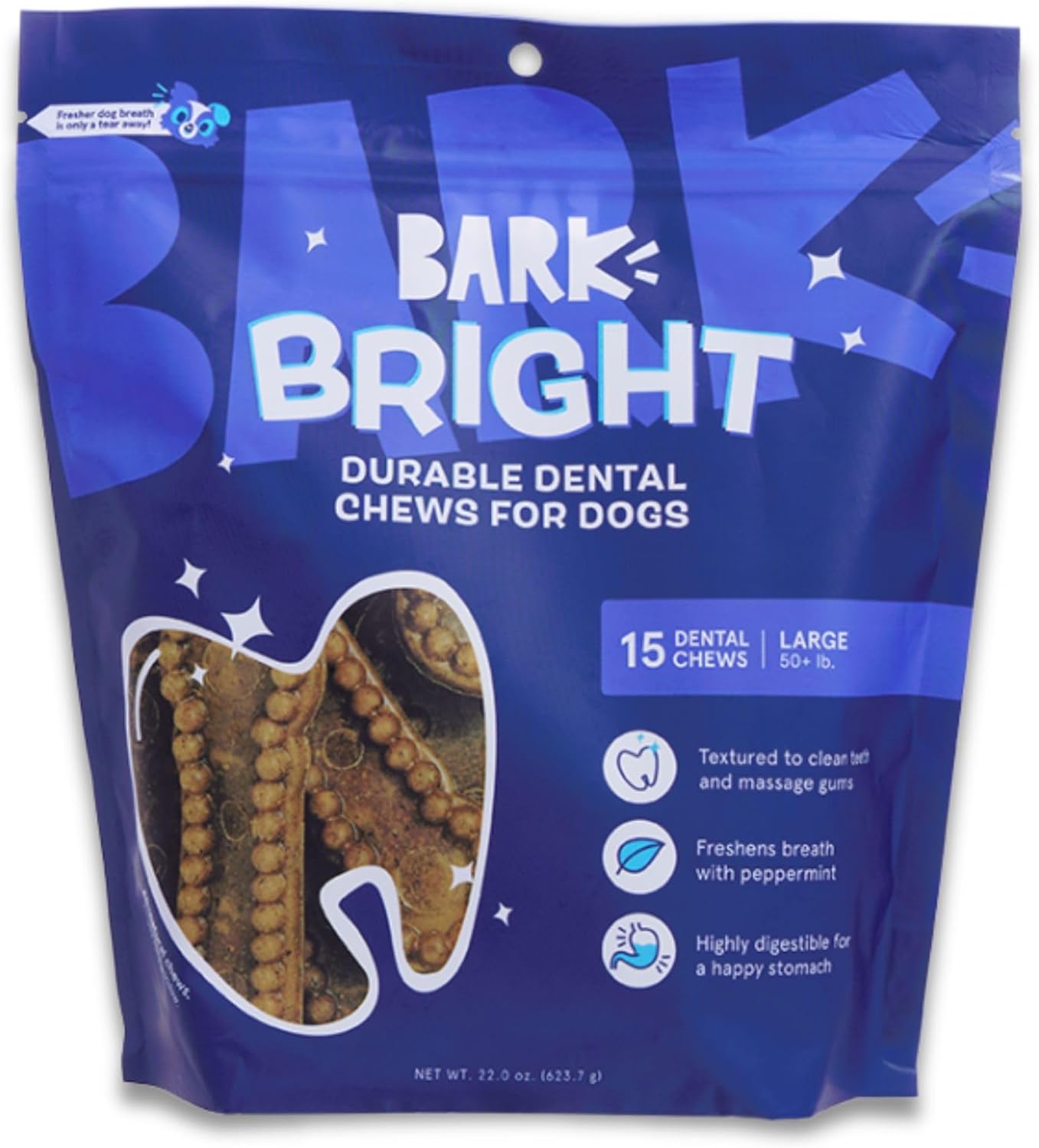 Amazon.com: Barkbox Bright Durable Dental Chew Sticks for Dogs - 15 ...