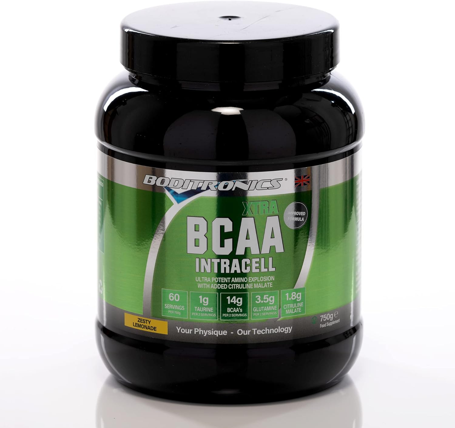 Boditronics BCAA Intracell Xtra Intra Workout Powder, Branched Chain ...
