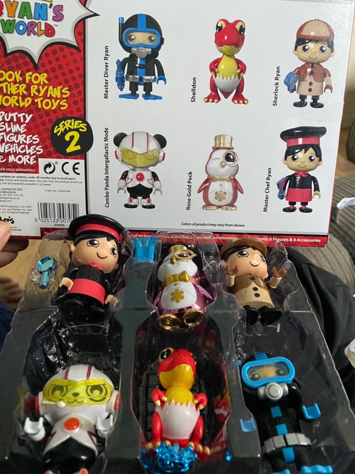 RYAN'S WORLD 200066.006 Super Spy Figure 6pk : Amazon.co.uk: Toys & Games