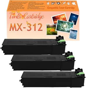 Amazon.com: FNTSMA MX-312 MX312 Toner Cartridge, Replacement Compatible ...