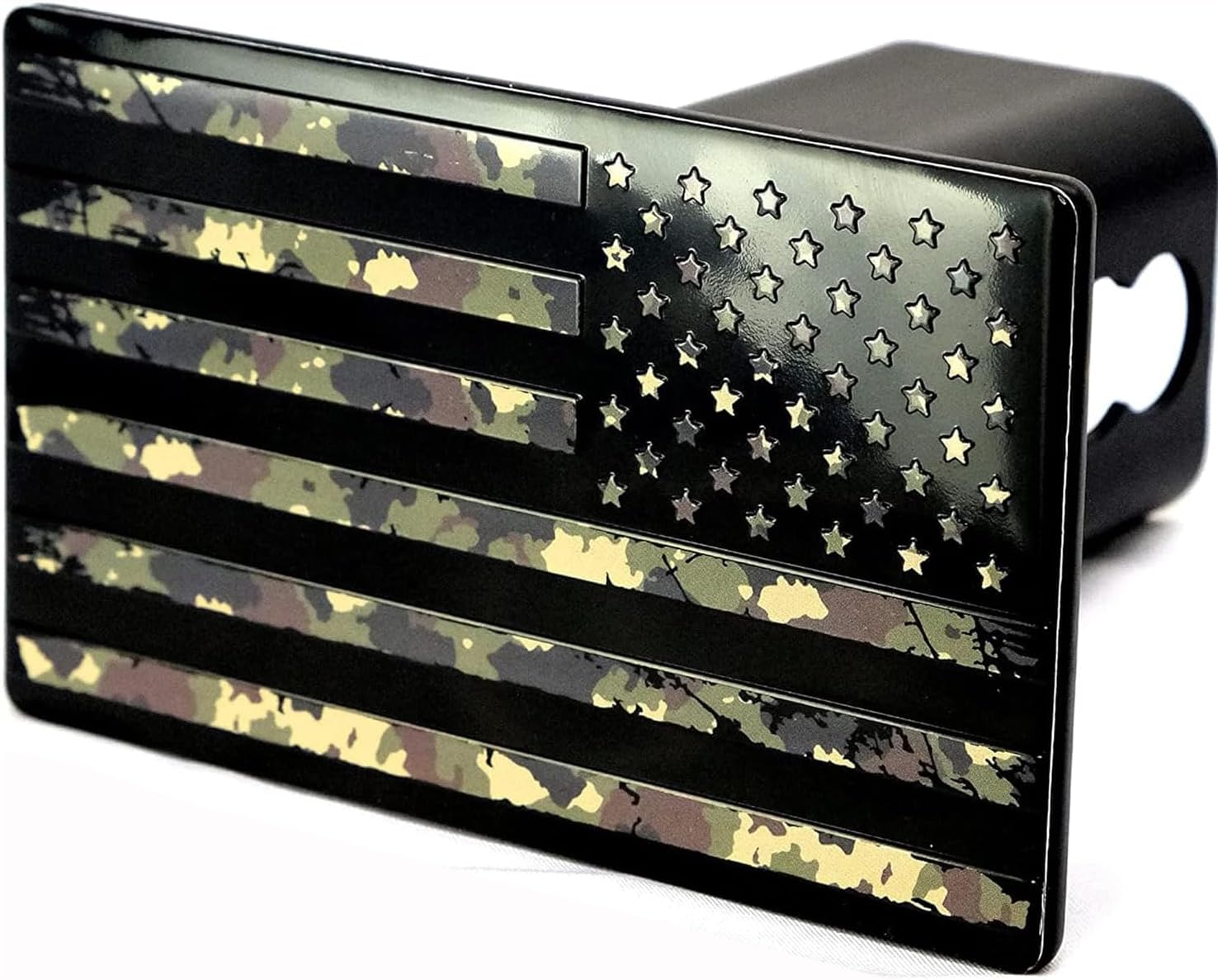 Amazon.com: eVerHITCH USA American Metal Flag Hitch Cover (Fits 3 ...