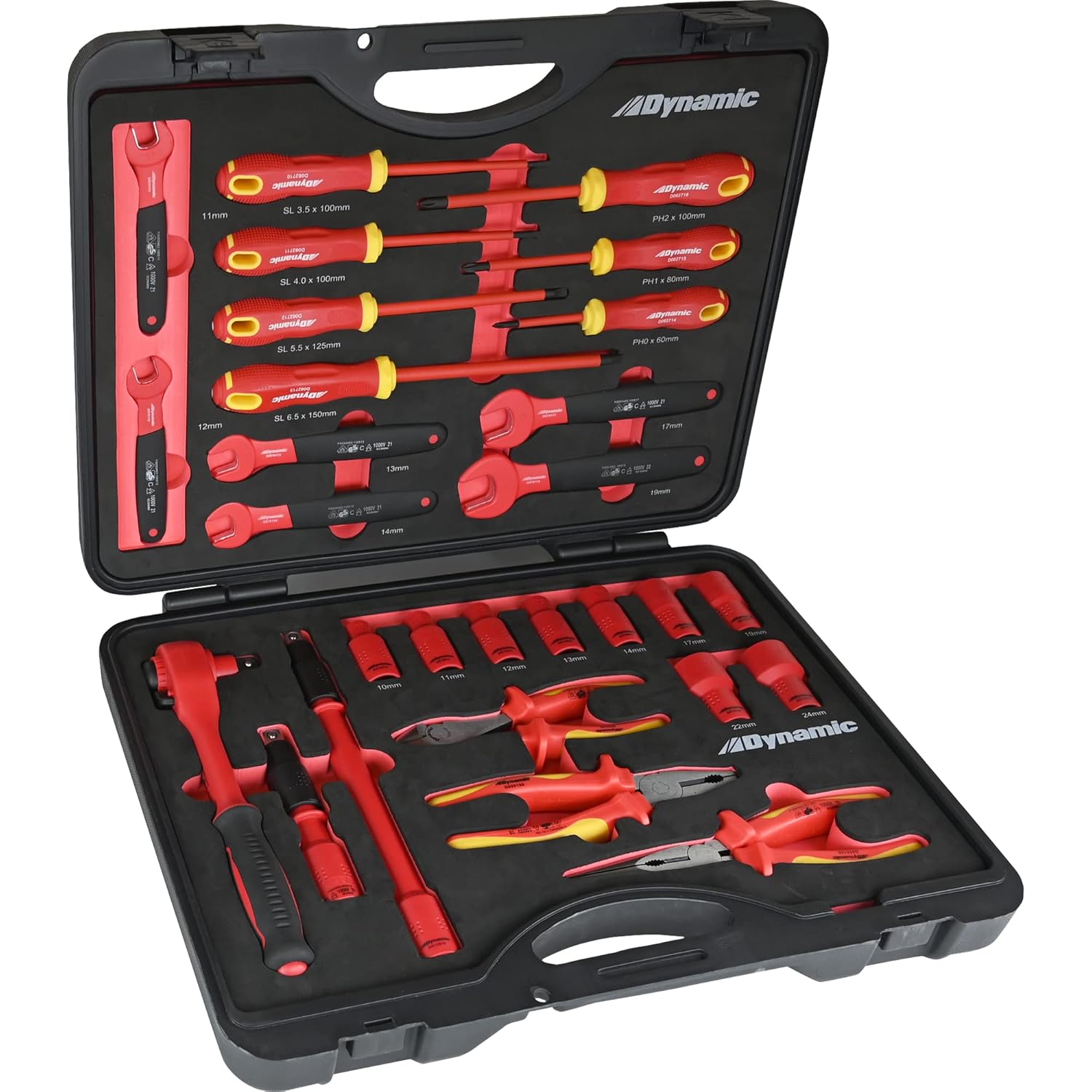28 Piece Insulated Tool Set, VDE Certified to 1,000V AC, Electrician ...