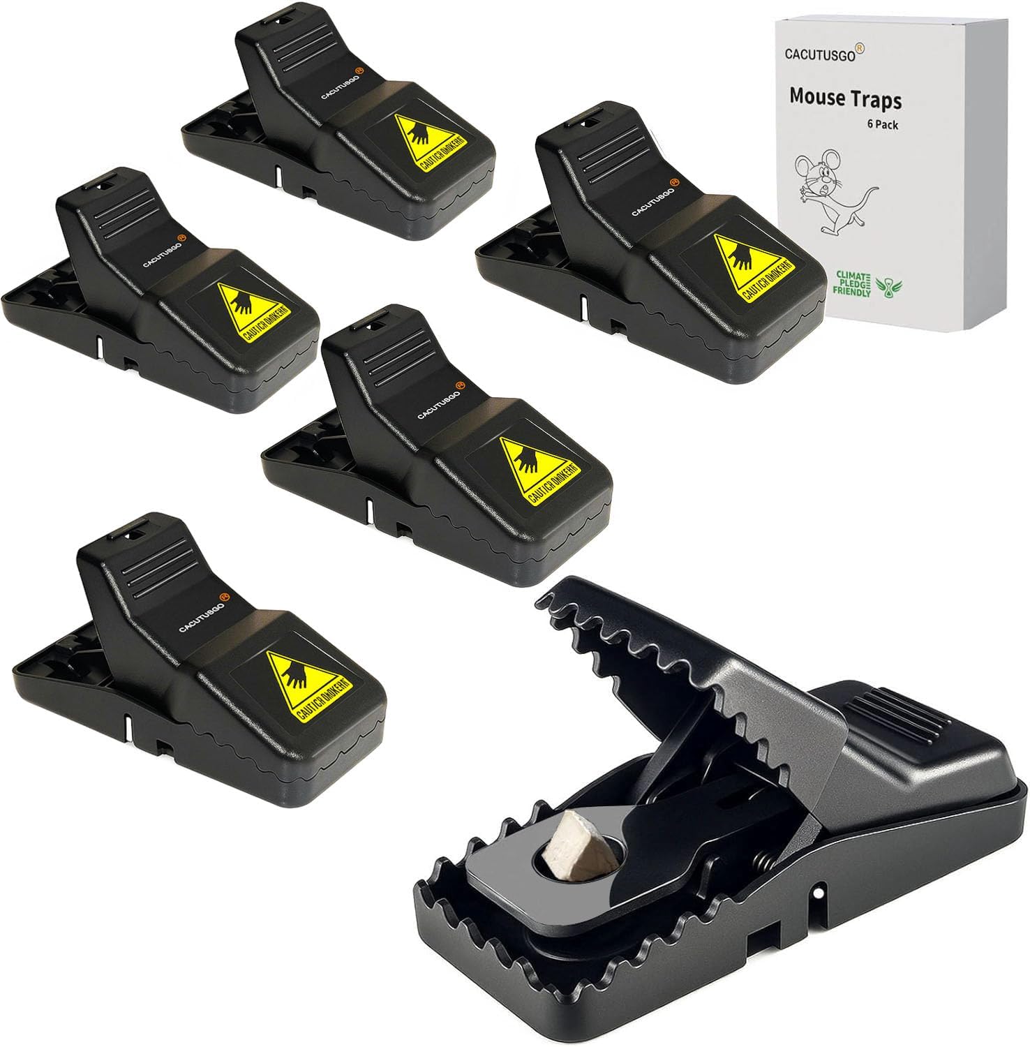 Amazon.com: Trampas reutilizables para ratones – Potentes trampas a ...