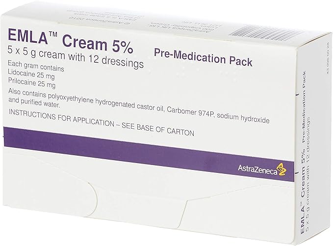 Emla Numbing Anesthetic Cream 5% Cream 5G X 5 Tubes Tattoo : Amazon.com ...