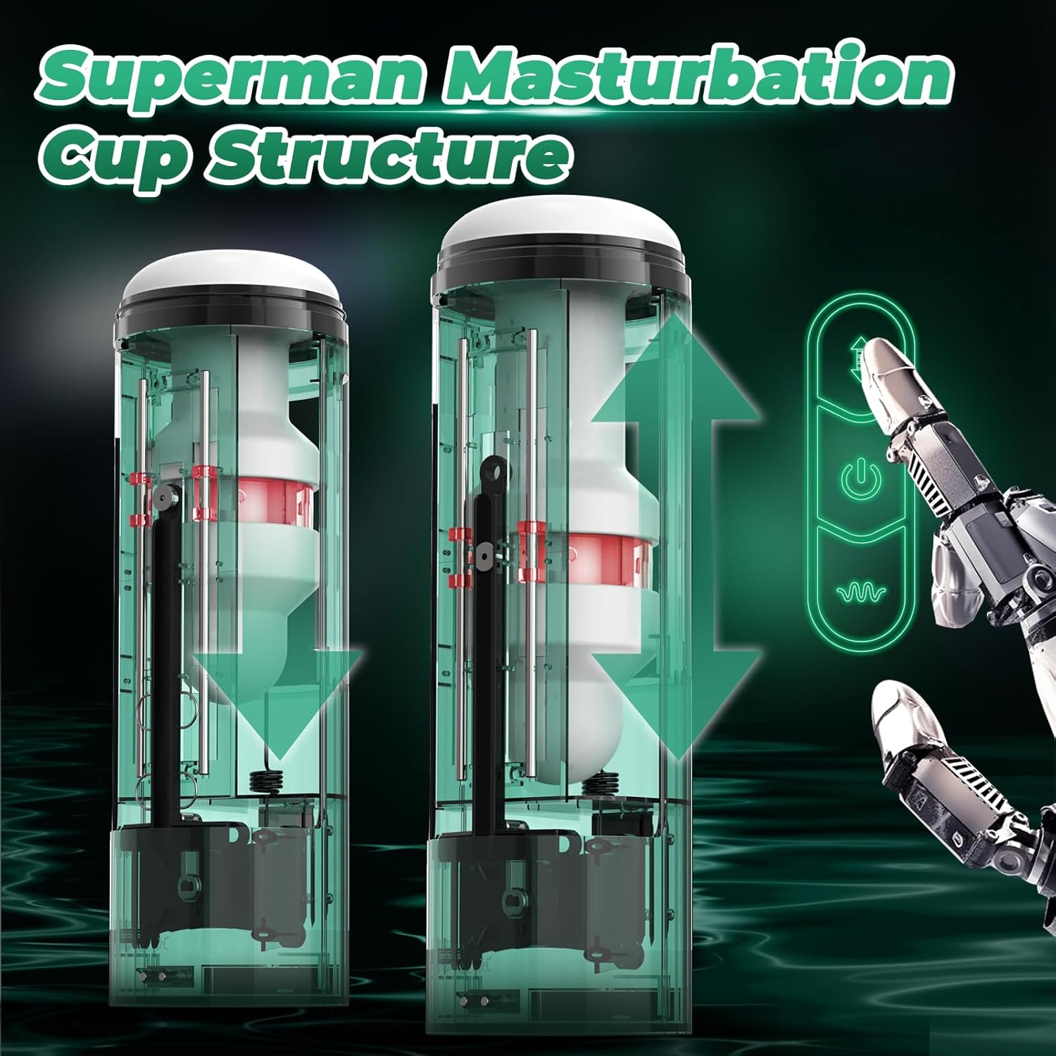 Mesterstar Masturbador masculino automático para adultos, taza de ...