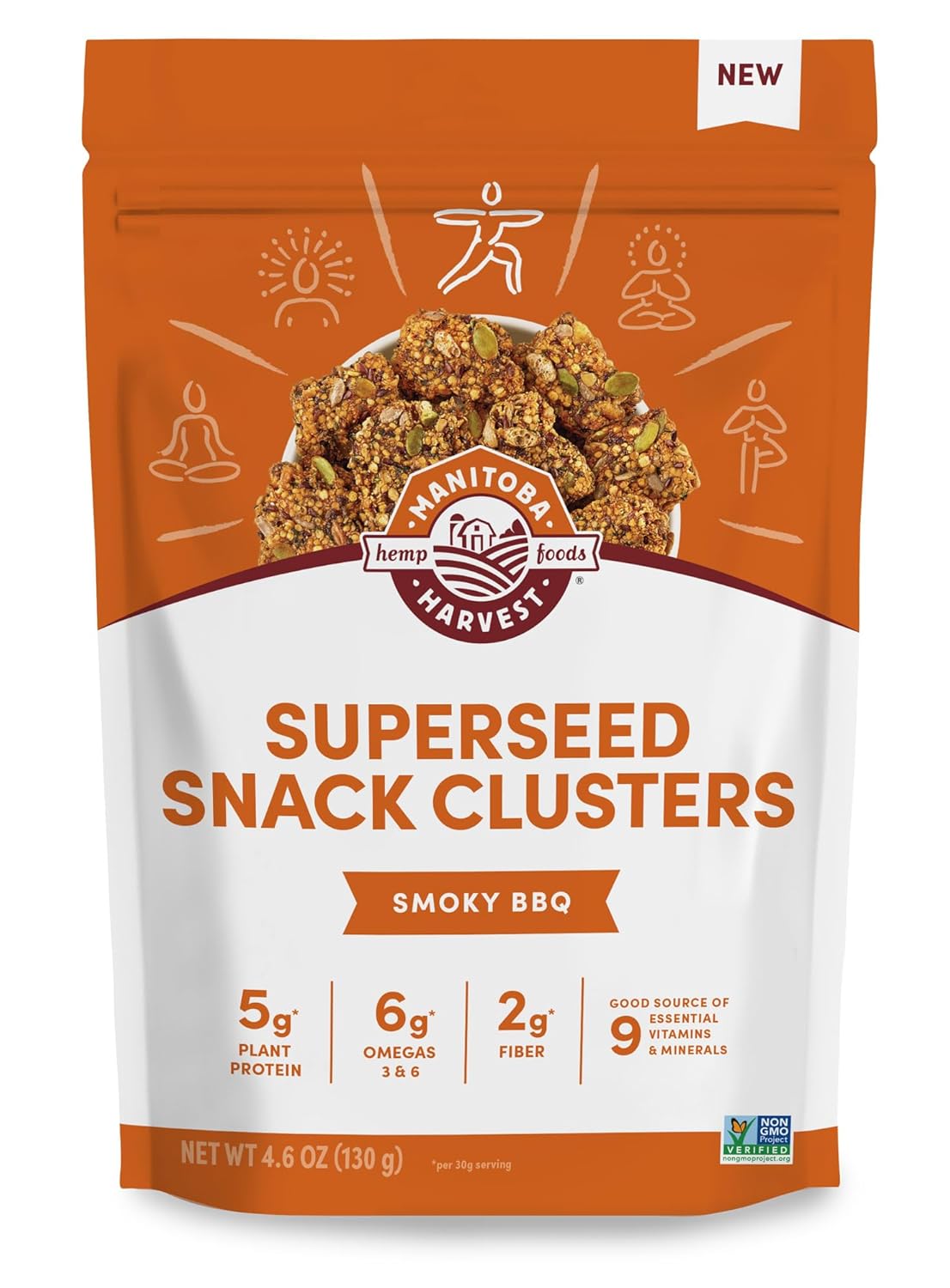 Amazon.com : Manitoba Harvest Superseed Snack Clusters, Smoky BBQ - 5g ...