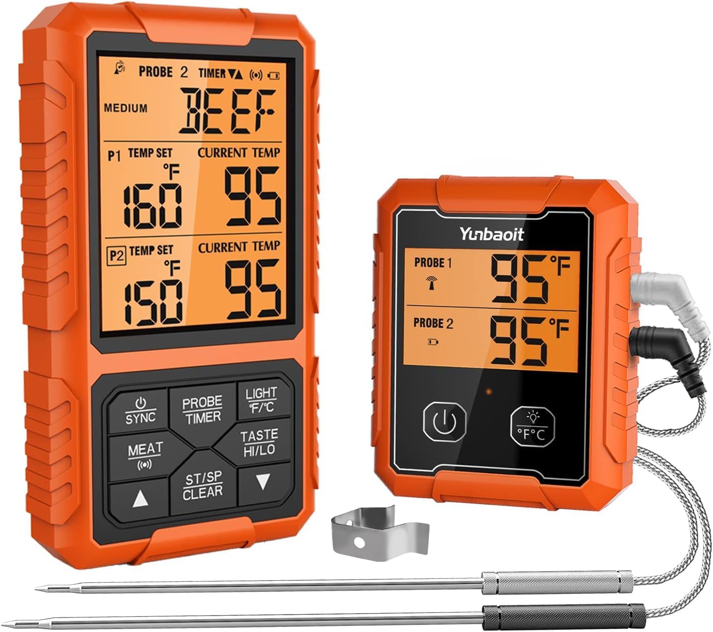 Yunbaoit Wireless Meat Thermometer User Manual