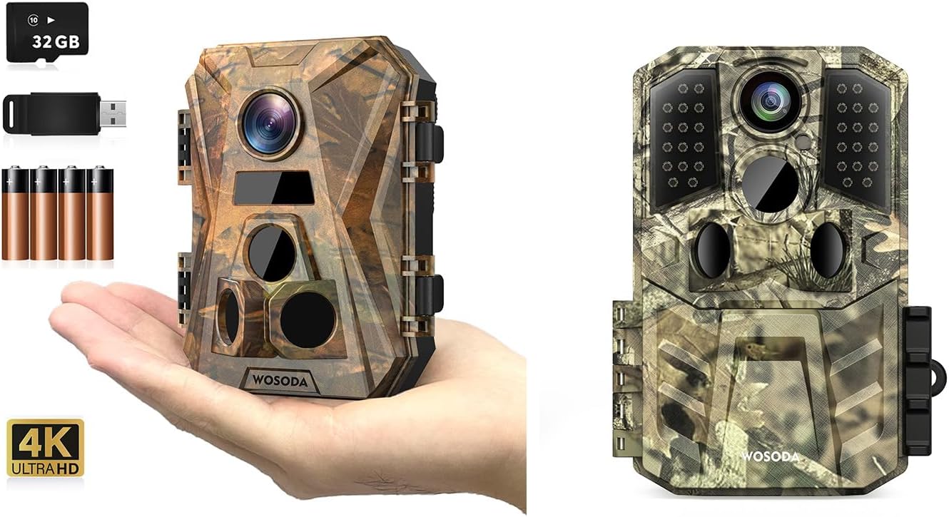 Amazon.com: 30MP 1920P +Mini Trail Camera 4K 36MP, Hunting Camera with ...