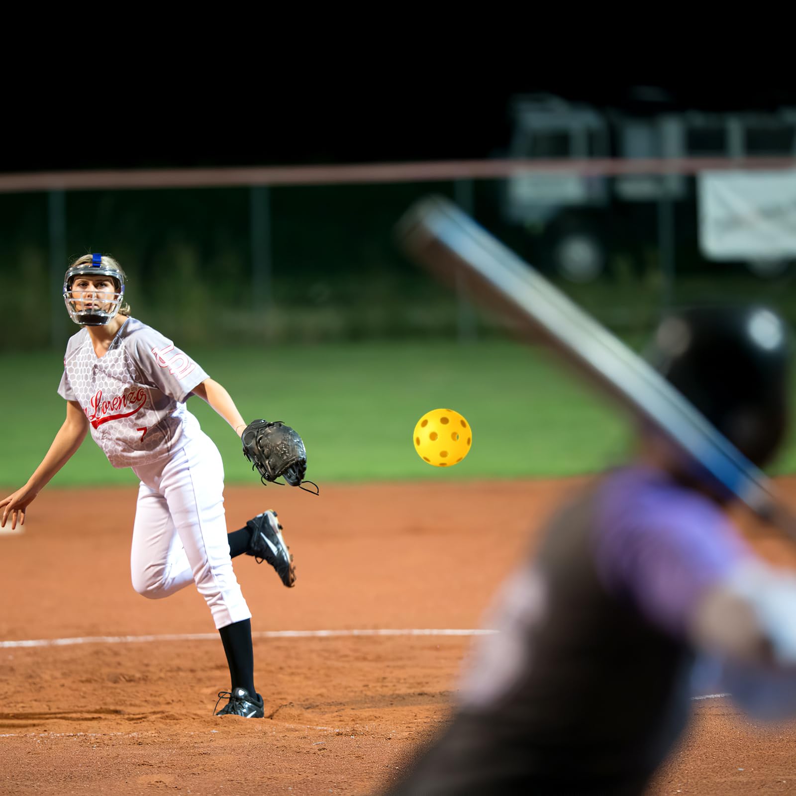 Snapklik.com : 12 Pack Practice Baseballs For Hitting, 2.8 Inch Plastic ...