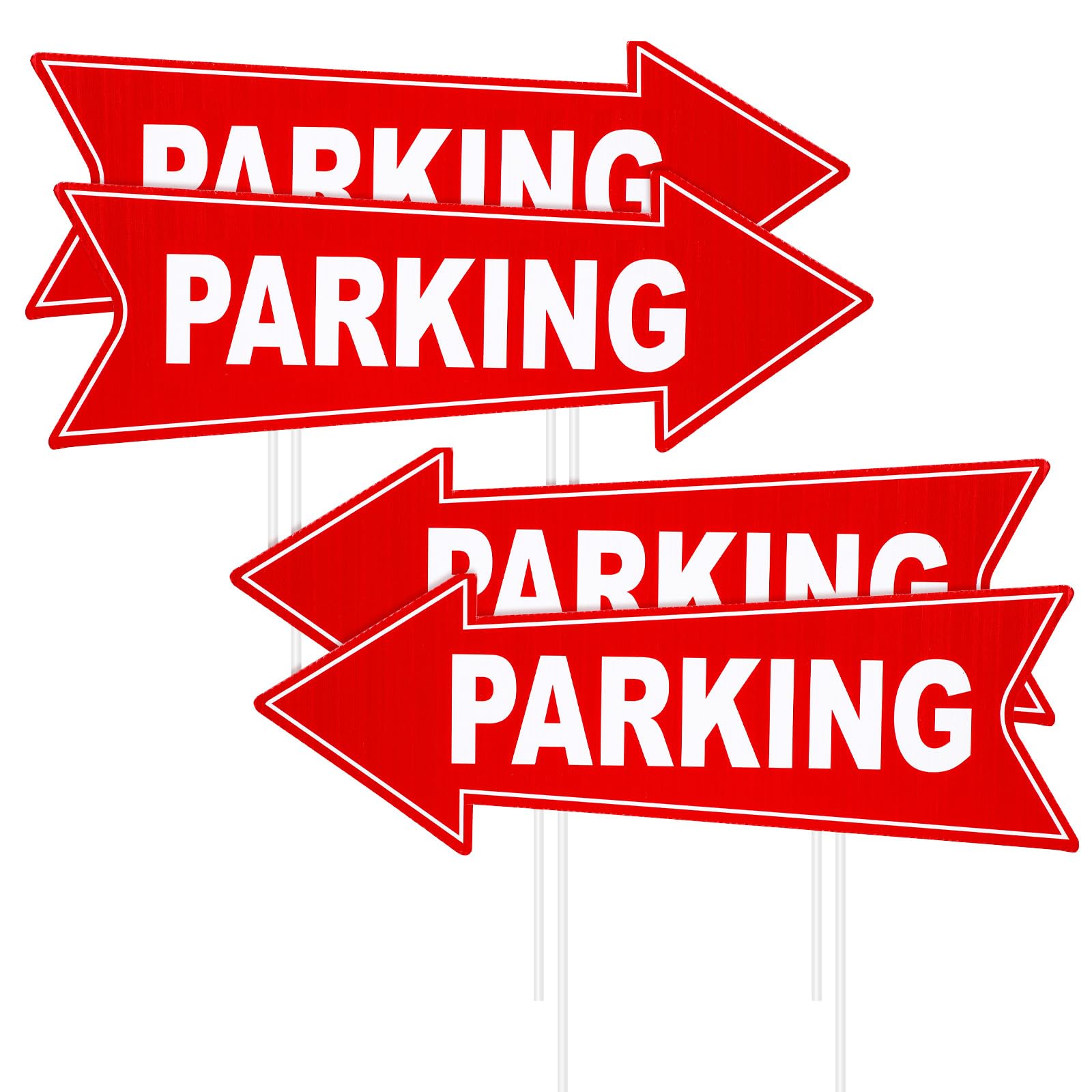Amazon.com: Barydat 4 Pcs Parking Sign with Stake Directional Arrow ...
