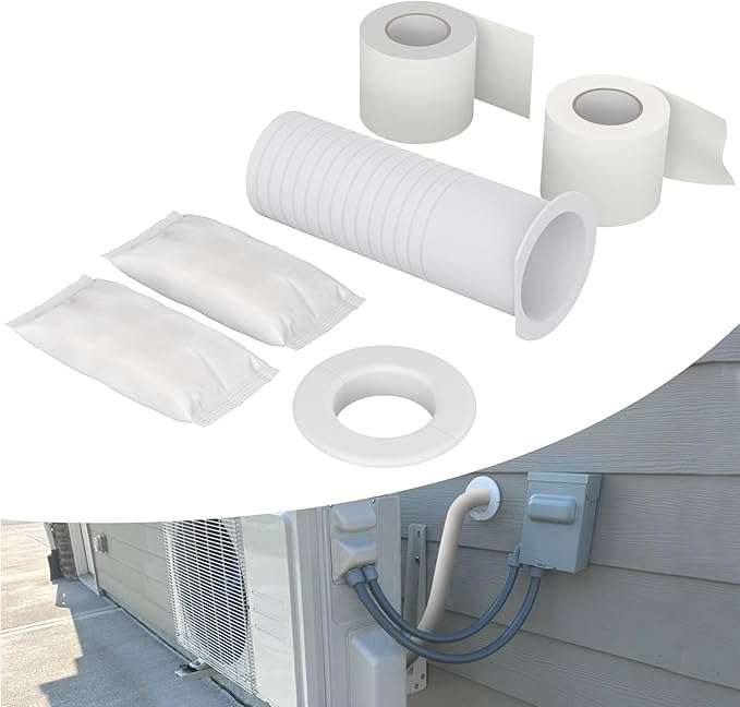 Amazon.com: Flamorrow Mini Split Cover Wall Sleeve for Air Conditioning ...