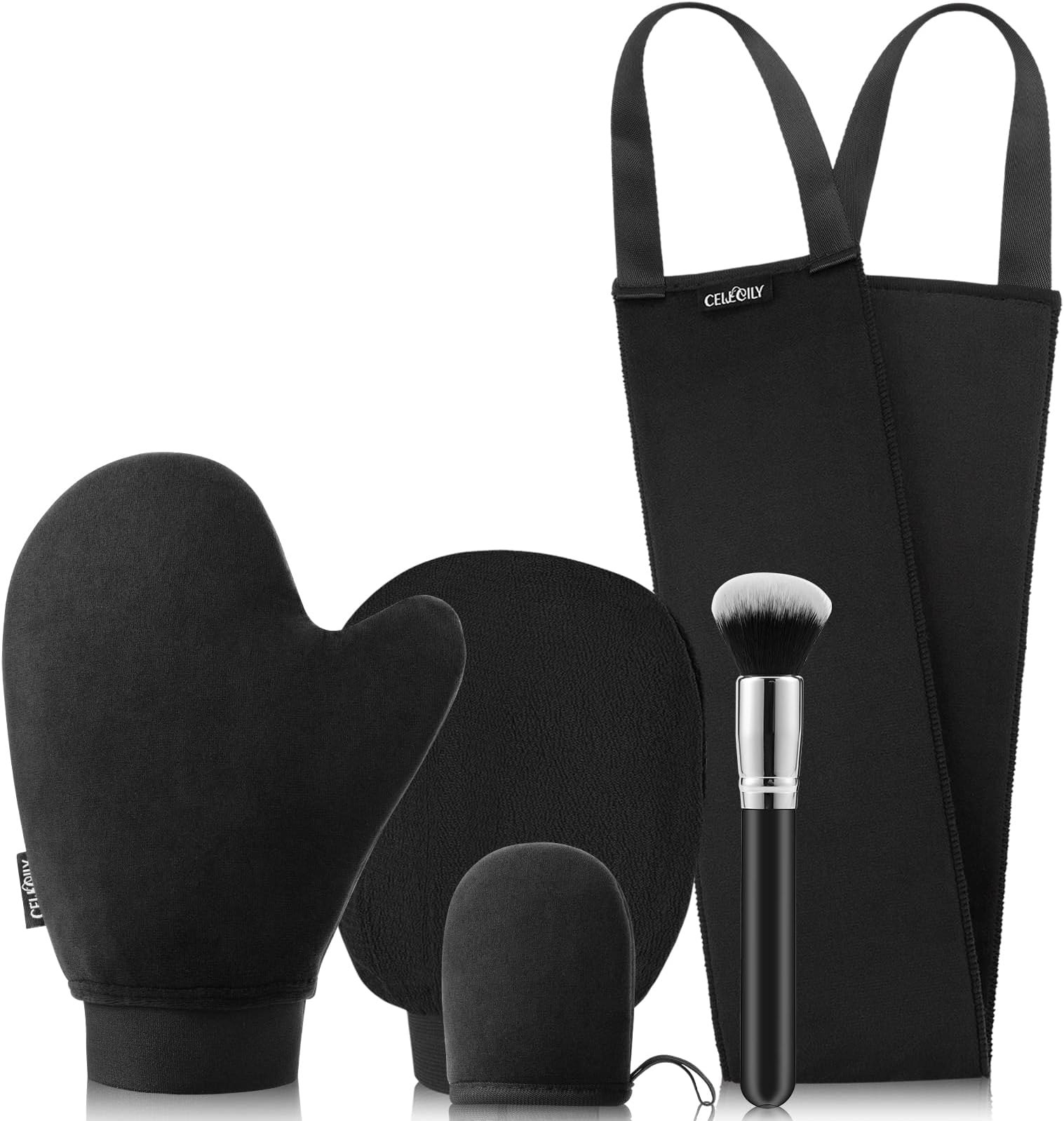 Amazon.com: CeleCily Self Tanning Mitt Applicator Kit Tanning Mitts ...