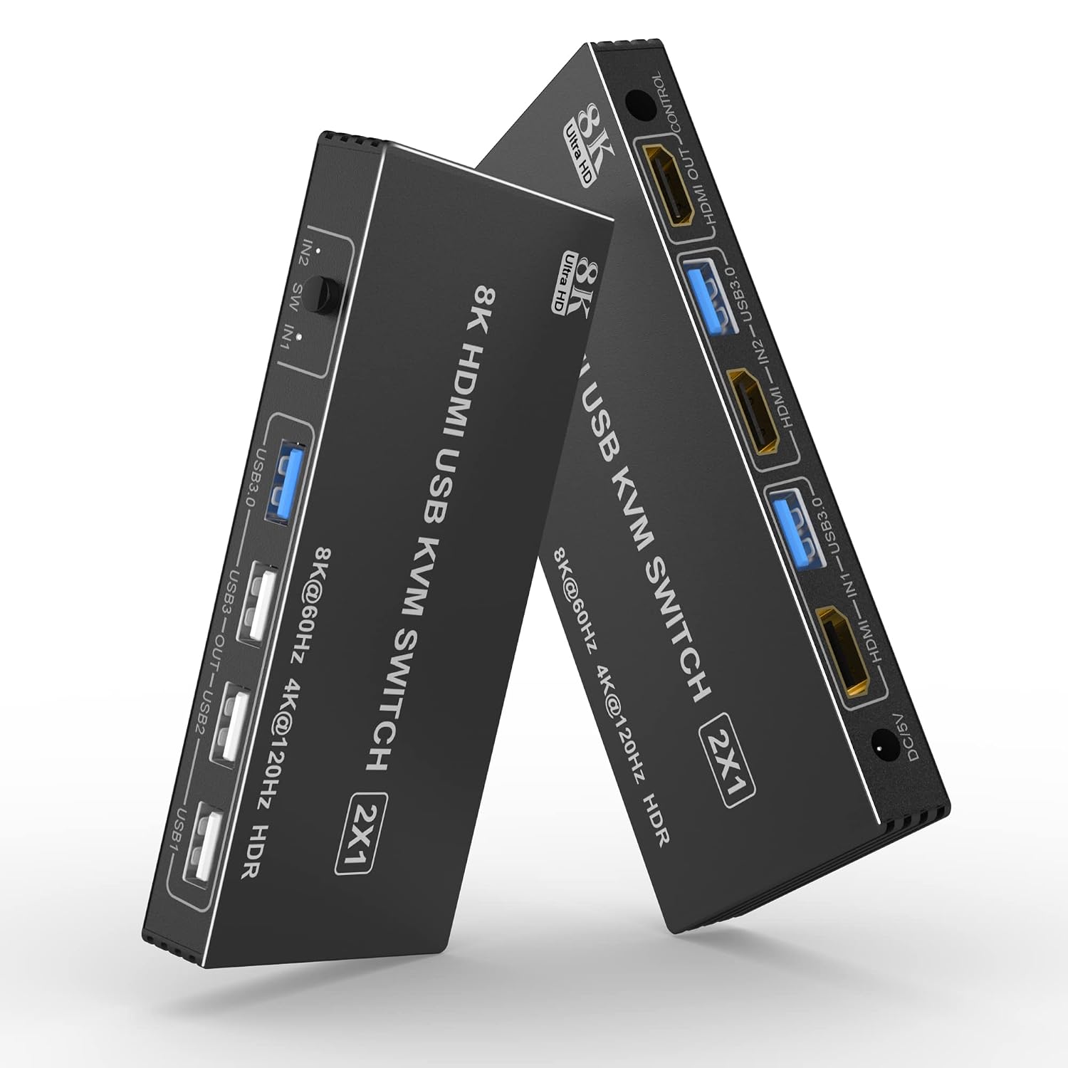Interruptor KVM USB 3.0, interruptor KVM HDMI 8K Comparte 2 ...
