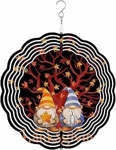 Amazon.com: Wind Spinners for Yard Garden, Thanksgiving Day Fall Gnomes ...