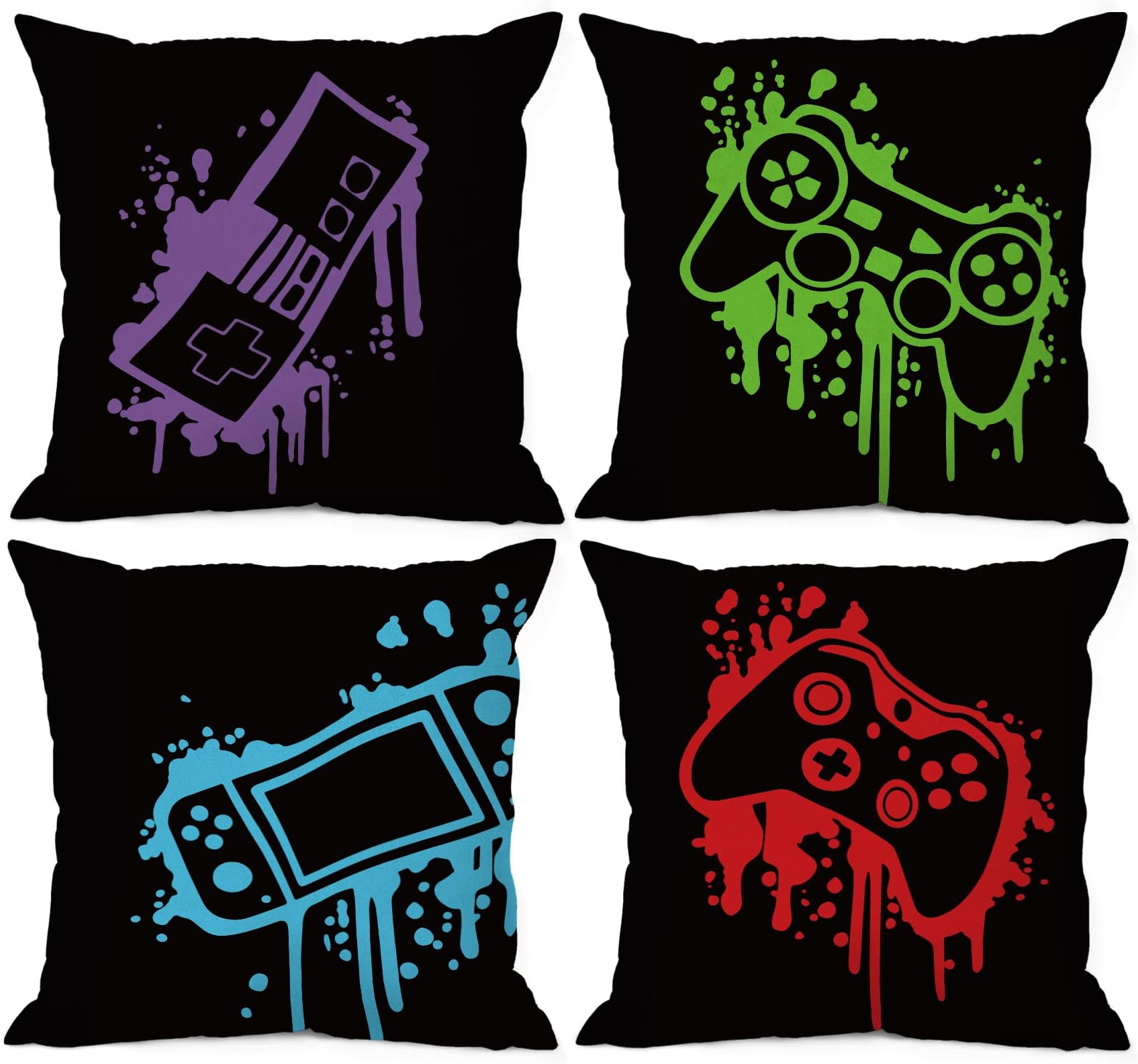 Amazon.com: XUISWELL Gamer Just One More Game Soft Throw Pillow Cover ...