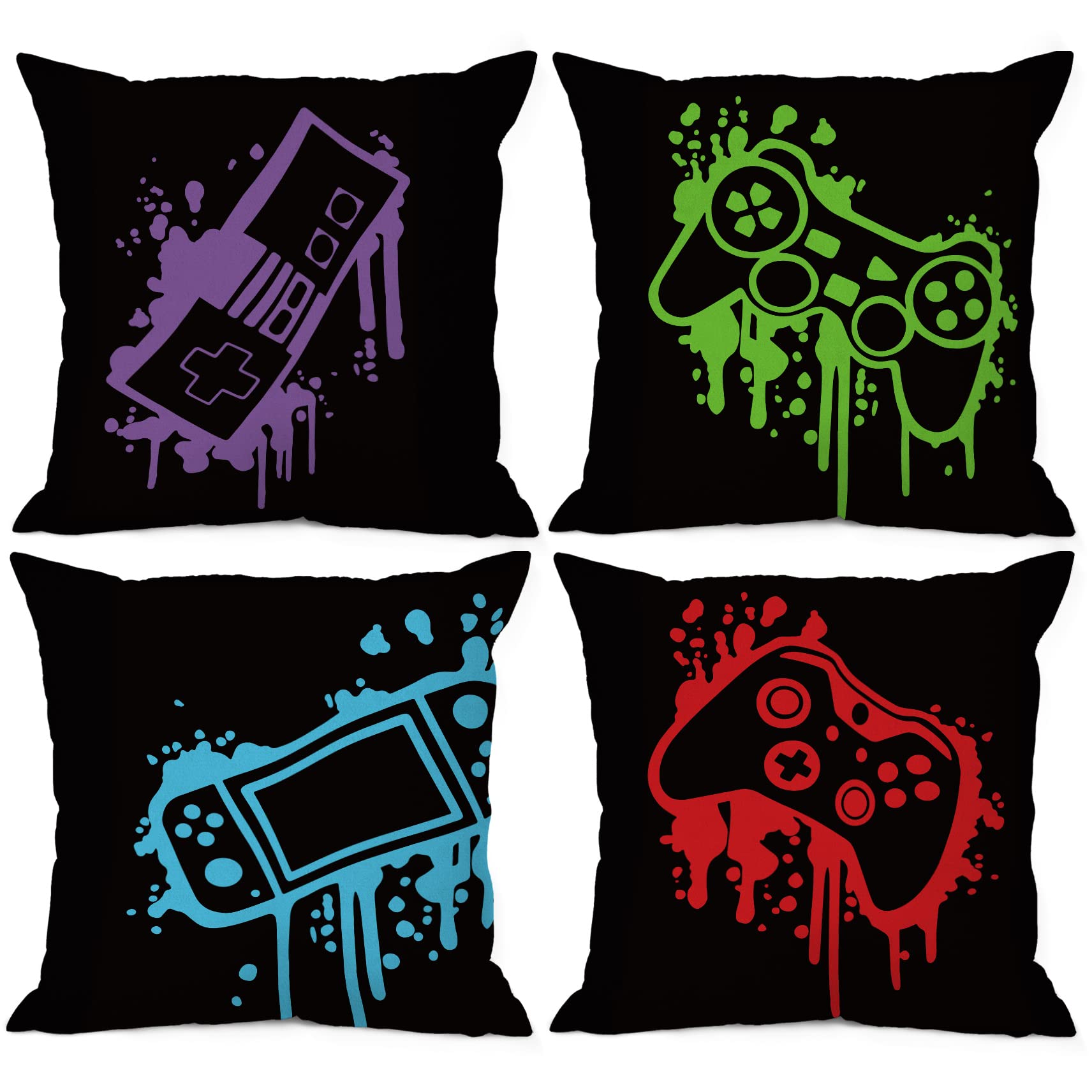 Amazon.com: MIXDING Colorful Video Game Controller Teen Gaming Throw ...