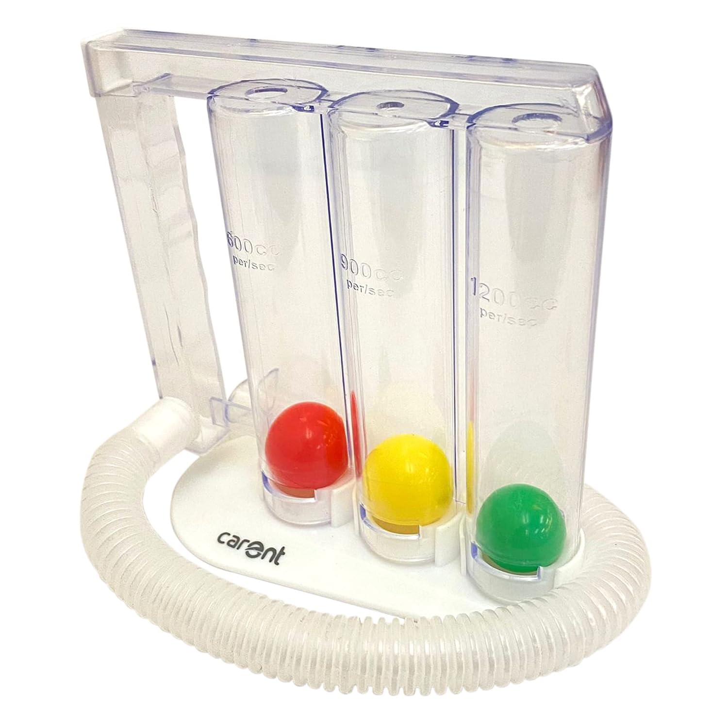 Carent Premium 350 Lungfit Respiratory 3 Ball Lung Exerciser Spirometer ...