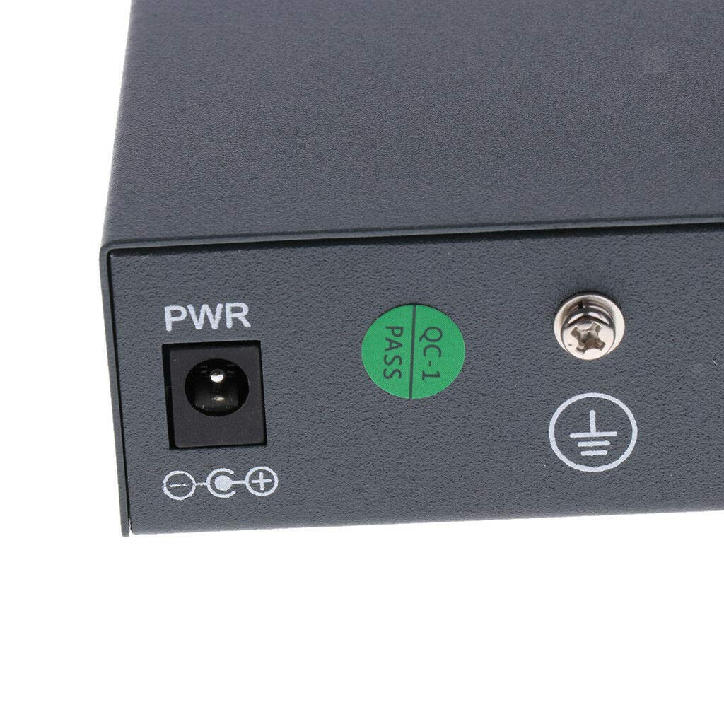 6Port Fast Ethernet Switch 10/100Mbps 4Port & 2 Uplink PoE Network ...
