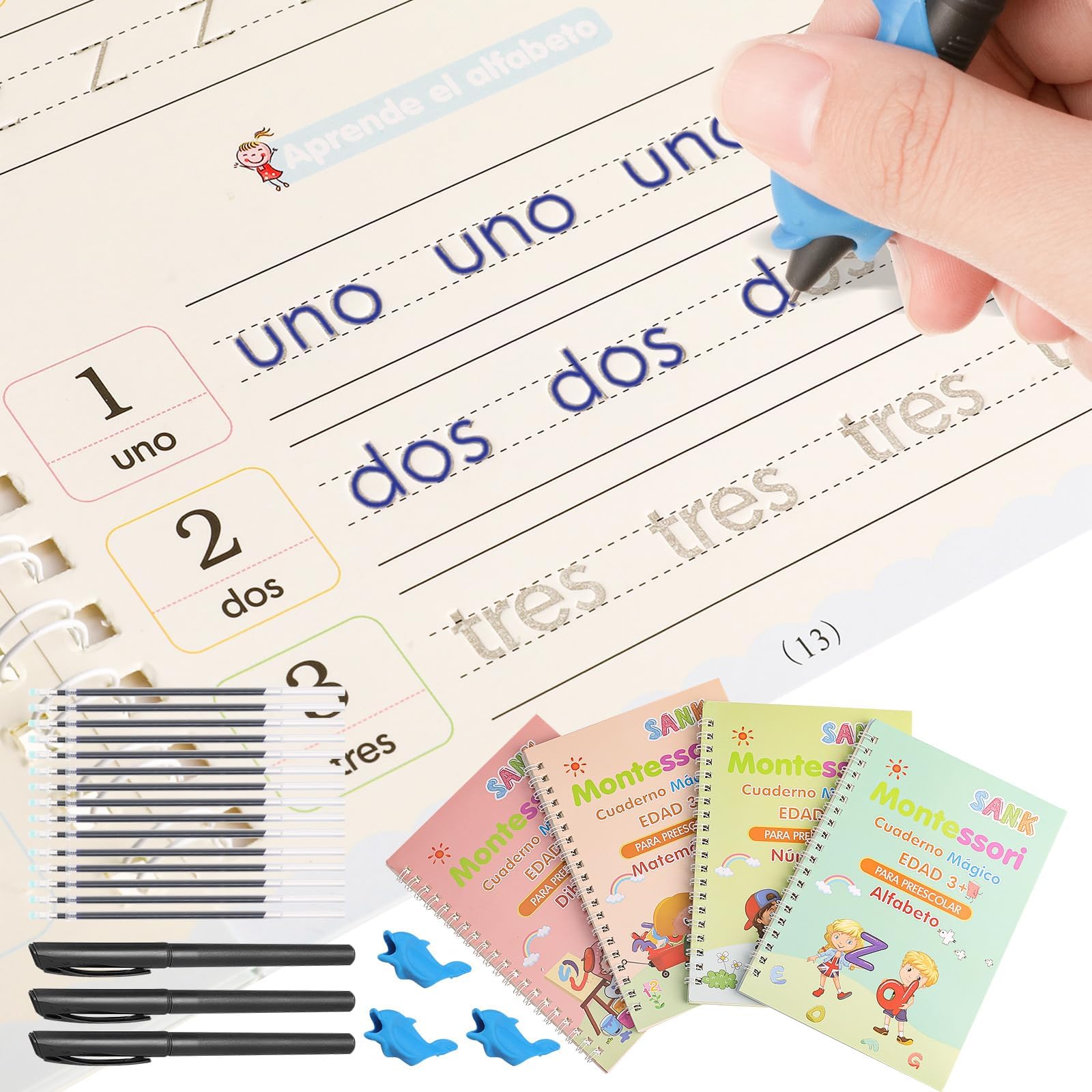 Libros Mágicos de Escritura a Mano para Niños, Libros Aágicos de ...